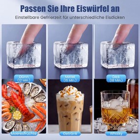 Costway Komerční výrobník kostek ledu 50 kg/24 h