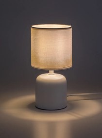 Rabalux Bílá stolní lampa Daphni pro žárovku E14 74052