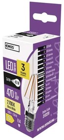 Emos lighting LED žárovka Filament Candle 3,4W E14 teplá bílá