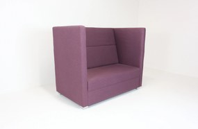 NONAME Sofa, akustické, v112x140xh80, látka, fialová