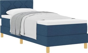 Postel s boxspringem s polštářem Modrá 80 x 200 cm textil 3338957