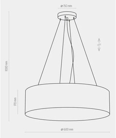 Lustr na lanku RONDO 4xE27/15W/230V zelená