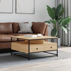 vidaXL Konferenční stolek dub sonoma 80 x 80 x 45 cm kompozitní dřevo