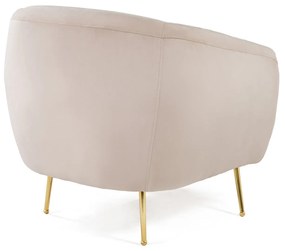 Atelier del Sofa Křeslo Eses Beige - Wing, Béžová