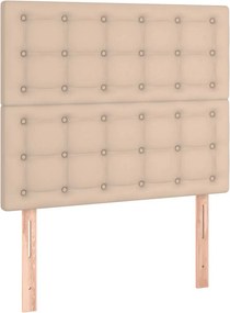 Box spring postel s matrací cappuccino 120x190 cm umělá kůže 3269982