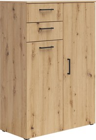 XXXLutz KOMODA, dub artisan, 80/115/40 cm Carryhome - Široké komody - 002427022132