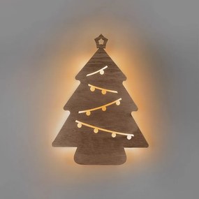 SOLIGHT LED nástěnná dekorace vánoční stromek, 24x LED, 2x AA
