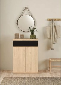 Botník Simplicity II nízký, hikora jackson / černý mat