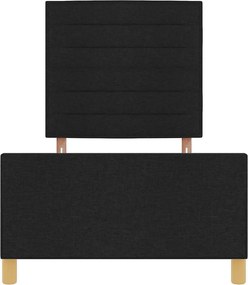 Rám postele s čelo Černá 80 x 200 cm textil 3344608