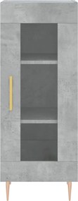 Skříň highboard betonově šedá 34,5x34x180 cm kompozitní dřevo 3199037