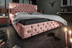 Chesterfield postel PALLAS Dekorhome Tmavě šedá