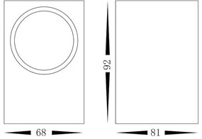 Exteriérové ​​nástěnné svítidlo Boka, 1x černé hliníkové stínítko, (9,2 cm)
