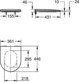 Grohe - WC sedátko, SoftClose, alpská bílá