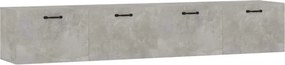 Nástěnné skříňky 2 ks betonově šedé 100x36,5x35 cm kompozit 3115671