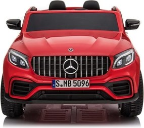 LEAN CARS Elektrické autíčko Mercedes GLC 63S LED MP3 červené