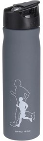Poop HOME ELEMENTS Sportovní láhev 0,5 l, barva šedá