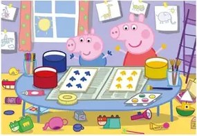 DINO Puzzle Prasátko Peppa: Výtvarník / 24 dílků / od 3 let