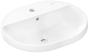 Hansgrohe Xuniva U - Umyvadlo, 55x45 cm, s přepadem, otvor pro baterii, bílá 60161450