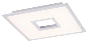Designové stropní svítidlo bílé 45 cm včetně LED a stmívače RGB - dlaždice