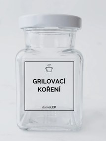 Samolepka na kořenky GULÁŠOVÉ KOŘENÍ průhledná 5 × 5 cm tučné písmo