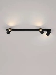 Minimalistické bodové svítidlo Oso 3 Černá