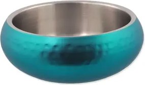 DOG FANTASY Miska s dvojitou stěnou tyrkysová 18 cm / Miska pro psy /
