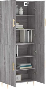 Skříň highboard šedá sonoma 69,5 x 34 x 180 cm kompozitní dřevo 3195673
