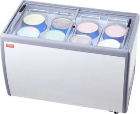 370 l komerční zmrzlinová vitrína Gelato namáčecí mrazicí skříň