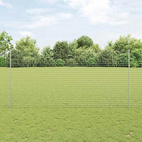 Zabudovaný plotový sloupek 22 ks Stříbrná 200 cm 3335962