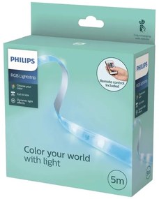 Philips - LED RGB Stmívatelný pásek 5m LED/12W/230V + DO