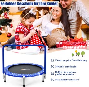 Costway Dětská trampolína mini trampolína skládací trampolína pro batolata modrá
