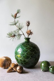 Váza Misty 28 cm zelená