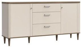 Komoda se zásuvkami VIRO hnědá/béžová LCTK233-M861