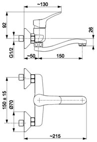KFA Armatura 5240-810-00 - Umyvadlová baterie MORRIS lesklý chrom