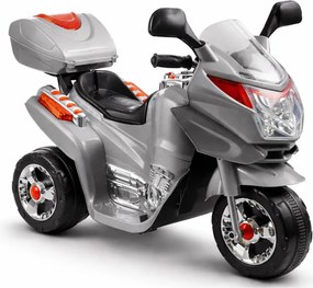 LEAN CARS Elektrická motorka pro děti HC8051, stříbrná