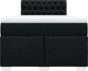 Box spring postel s matrací černá 120x190 cm textil 3288136