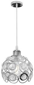 Toolight Elegantní stropní světlo APP207 Crystal Loft Silver