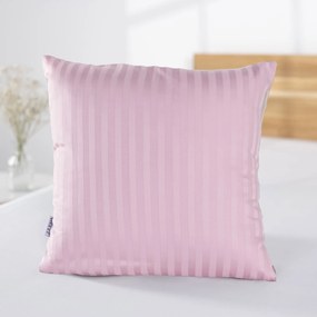 Damaškový saténový povlak na polštář Pruh 10 mm - Light pink Velikost: atypický 50 x 70