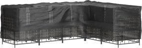 Plachty na zahradní nábytek tvar L 2 ks 18 oček 285x220x80 cm 3155378