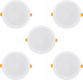 5x Led stropní panel stropní svítidlo pod omítku slim 18W 4000k Maclean MCE372 R