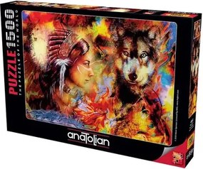 ANATOLIAN Puzzle Dívka a vlk / 1500 dílků / od 12 let