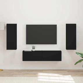 Sestava TV skříněk 2 ks Černá Kompozitní dřevo 3408971