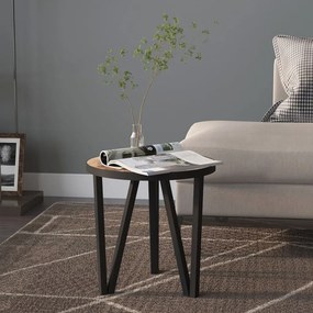 Čajový stolek černožlutý Ø 35 cm MDF 331665