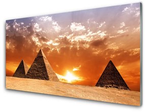 akrylový obraz Pyramidy Architektura 100x50 cm