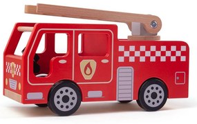 Bigjigs Toys Dřevěné hasičské auto