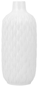 Dekorativní váza terakota bílá 31 cm EMAR Beliani