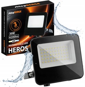BERGE LED reflektor Heros 30W - IP65 - neutrální bílá