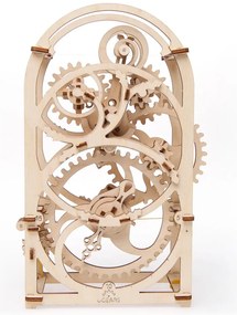 Ugears 3D dřevěné mechanické puzzle Hodinový strojek