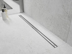 Mexen Flat nerezový sprchový žlab s rotačním 360° sifonem 60 cm, vzor SLIM, 1041060