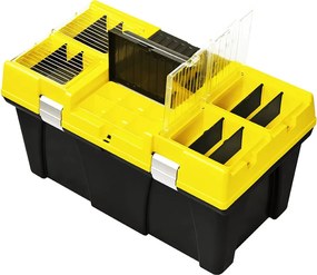 Box na nářadí plast 595 x 337 x 316 mm žlutý 146270